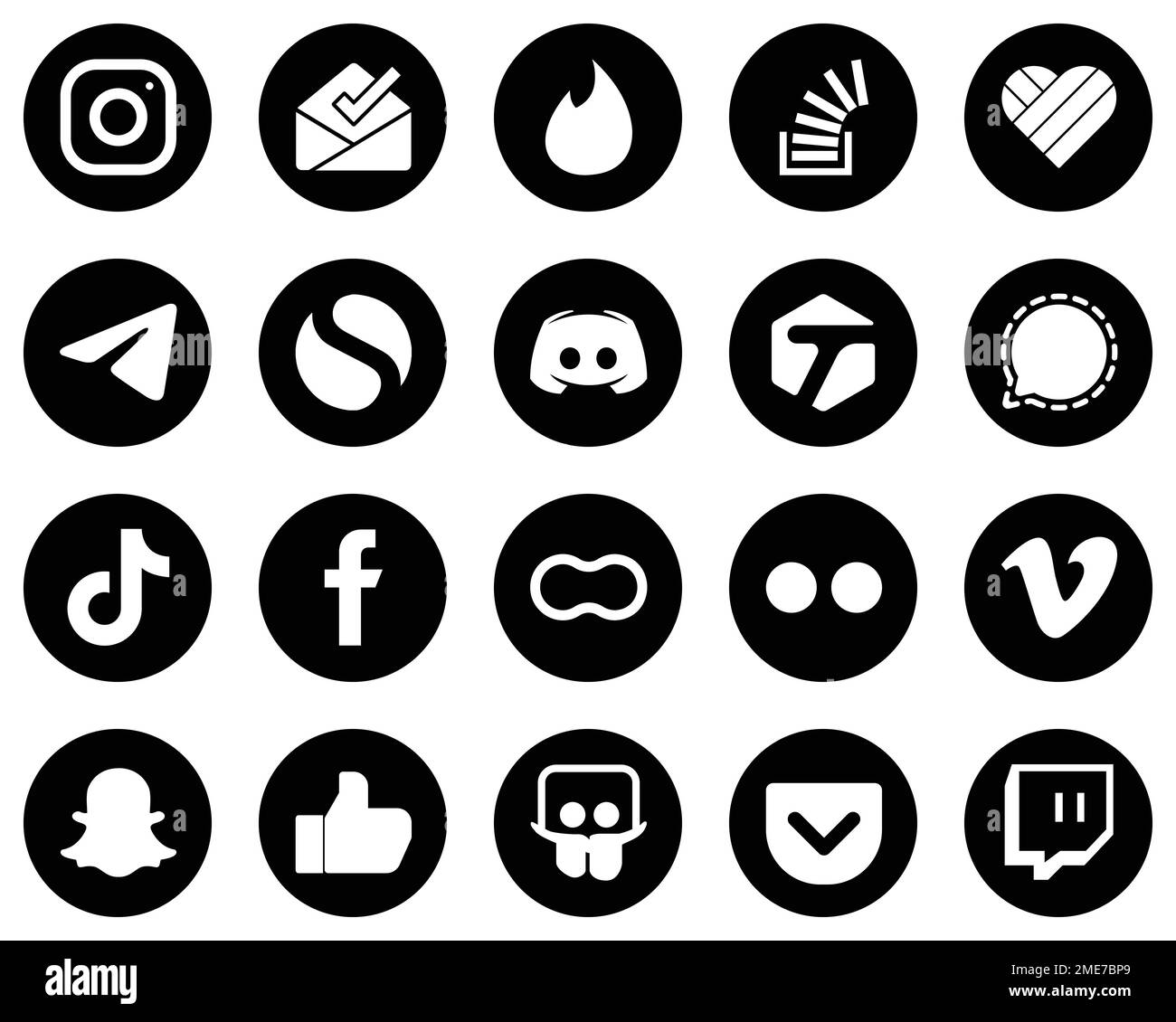 Discord logo Black and White Stock Photos & Images - Alamy