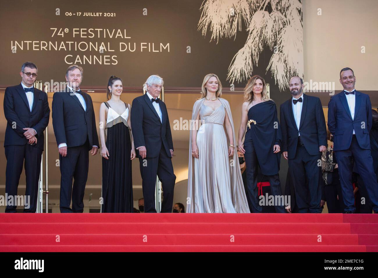 Said Ben Said, from left, Olivier Rabourdin, Daphne Patakia, director ...