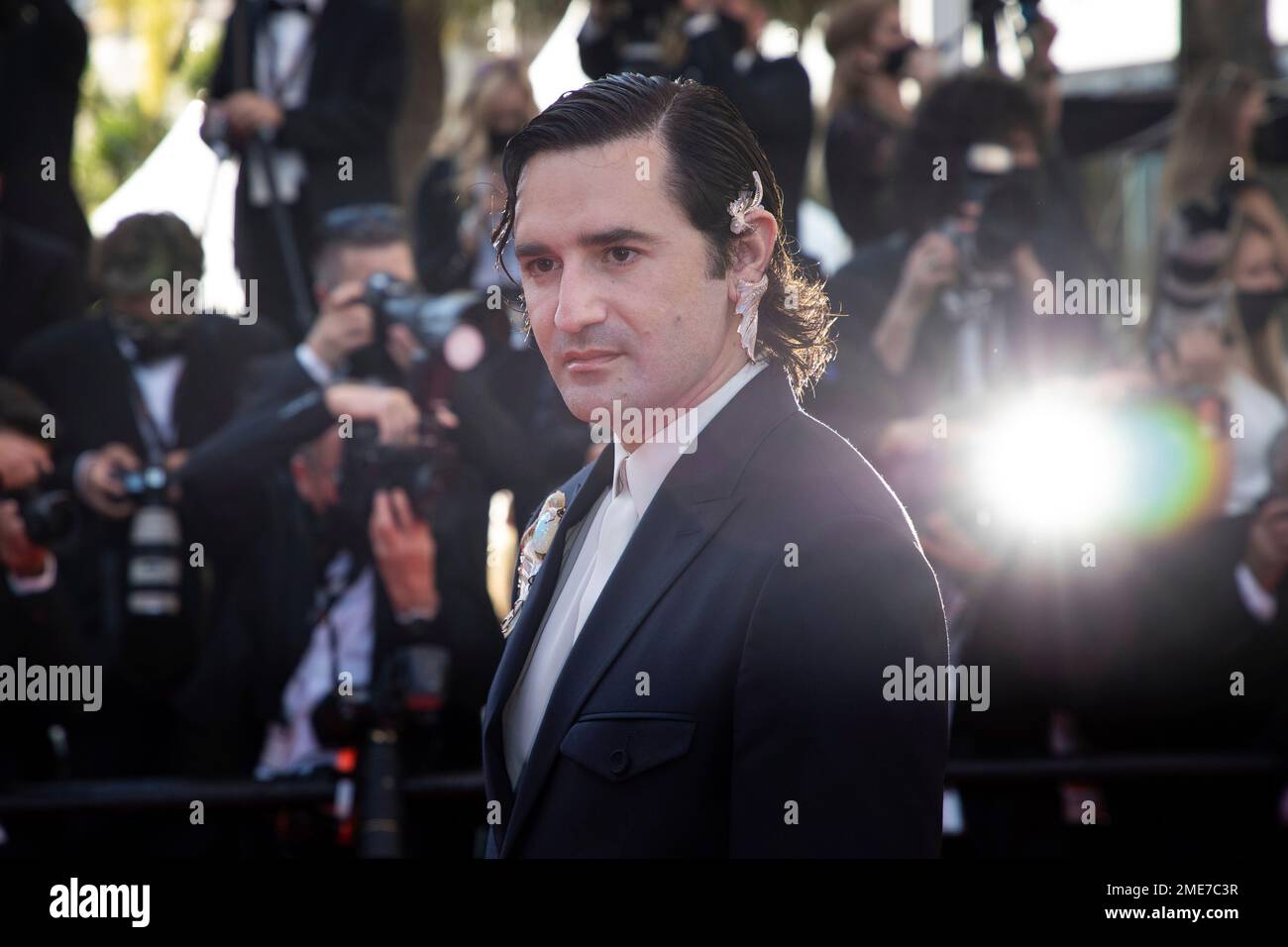 Nicolas Maury poses for photographers upon arrival at the premiere of ...
