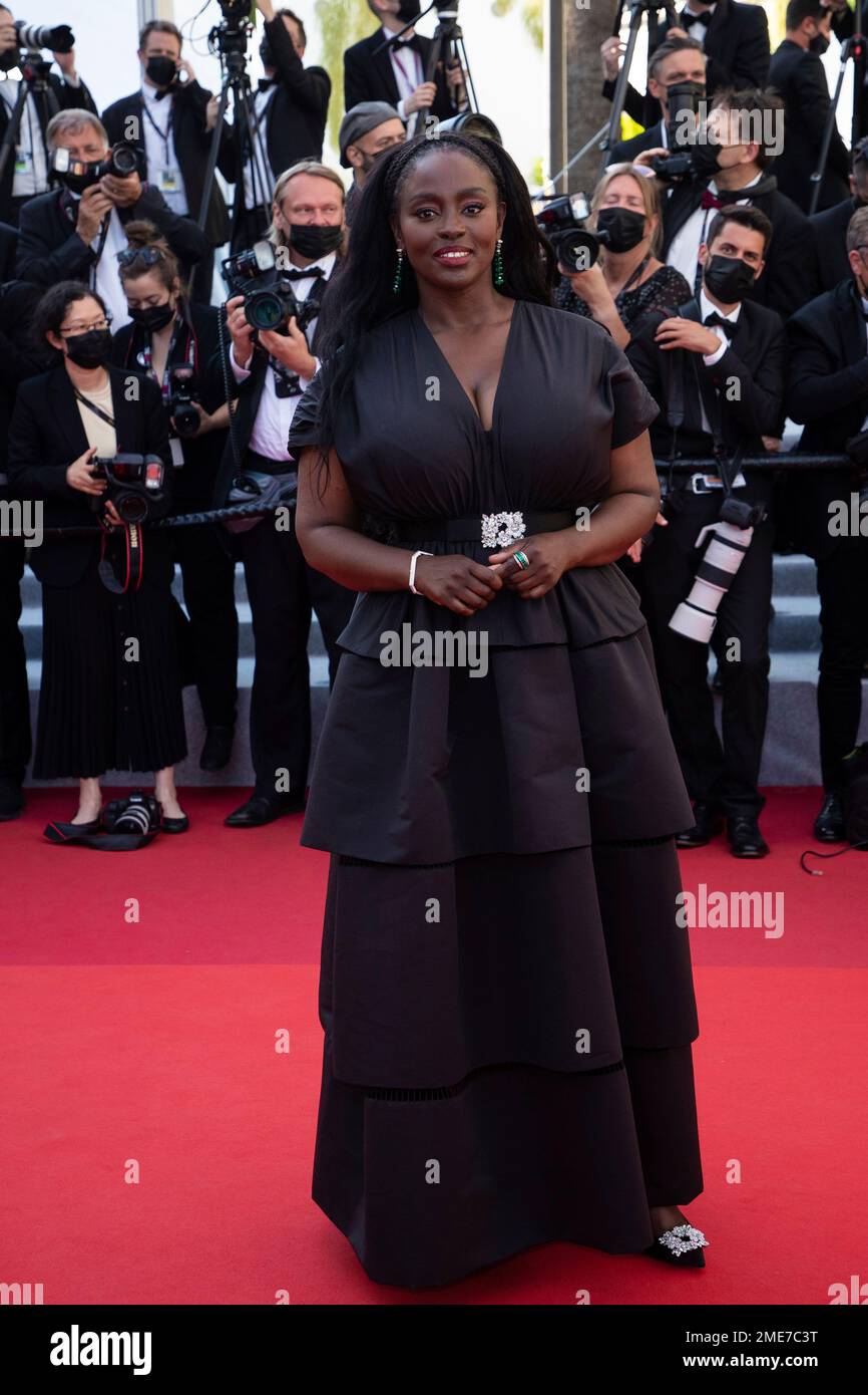 Aissa Maiga and Laurence Ferrari poses for photographers upon arrival ...