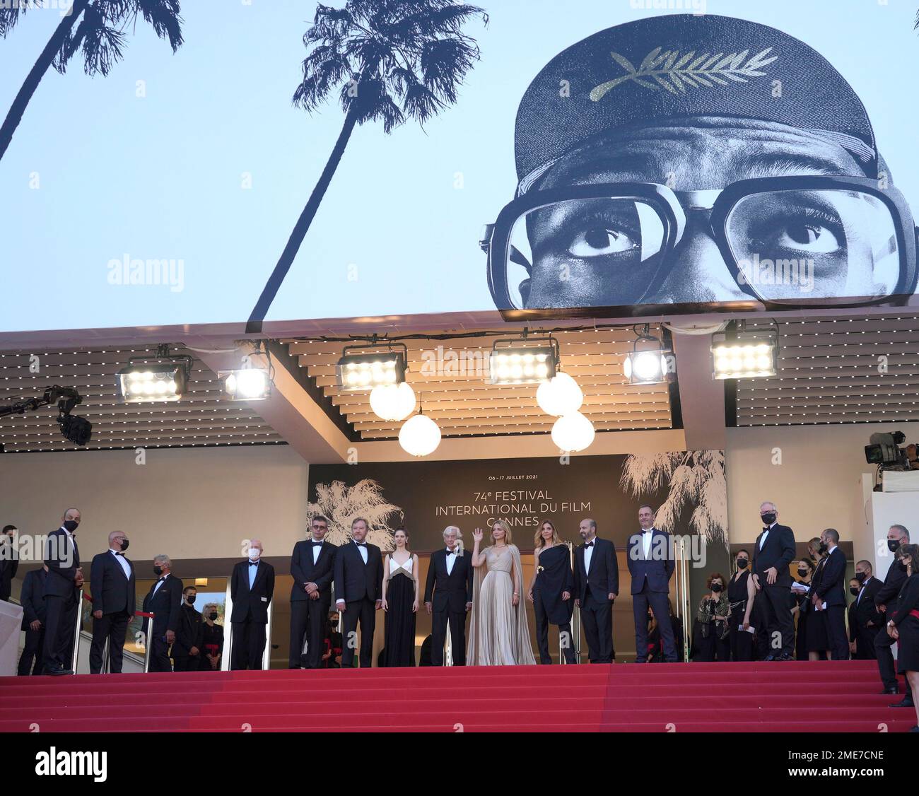 Said Ben Said, from left, Olivier Rabourdin, Daphne Patakia, director ...