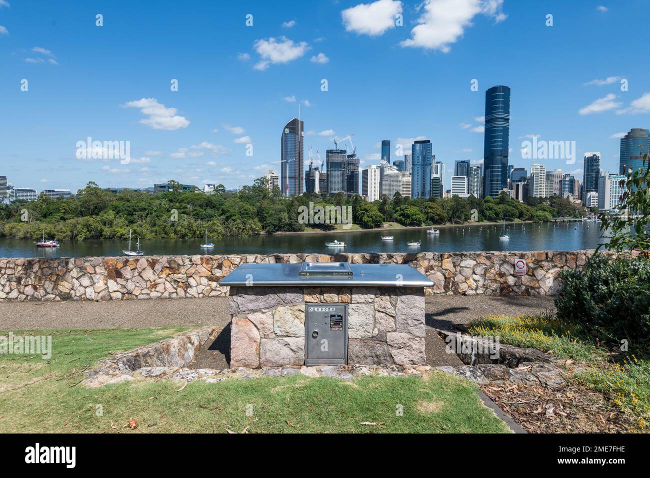 Brisbane, Australia – January 19 2023: Barbecue in Kangaroo Point ...
