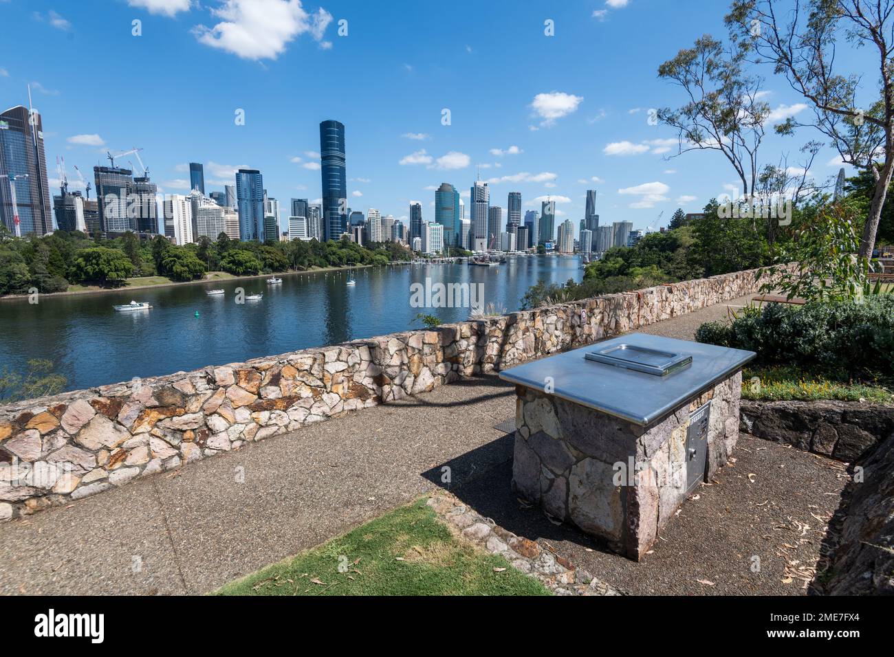 Brisbane, Australia – January 19 2023: Barbecue in Kangaroo Point ...