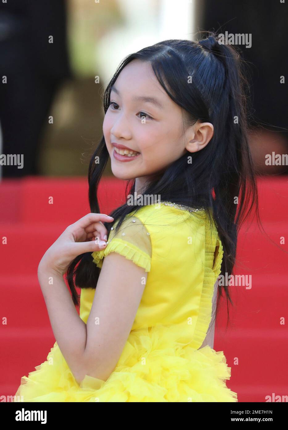 Malea Emma Tjandrawidjaja poses for photographers upon arrival at the ...