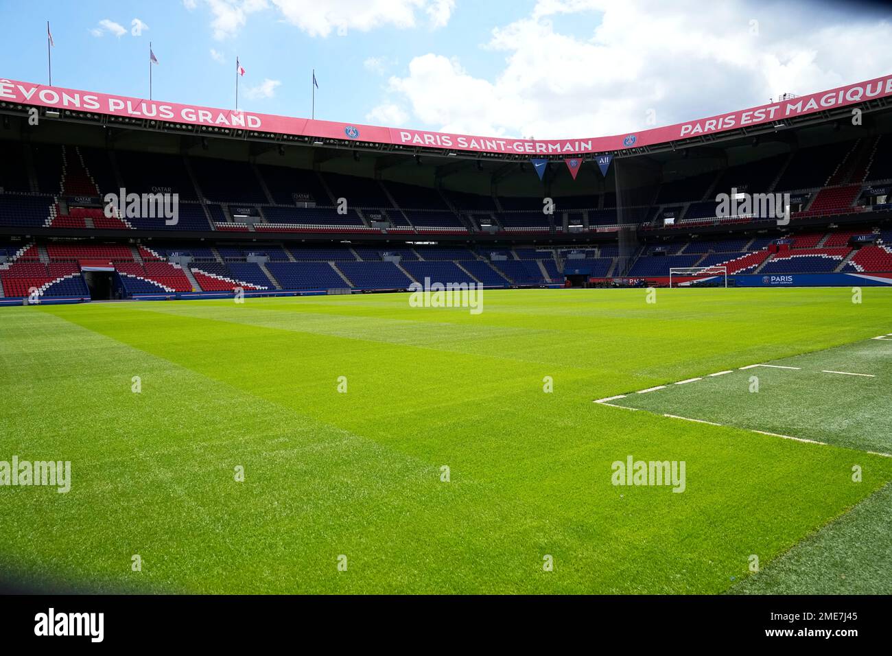 The Parc des Princes stadium is pictured Thursday, July 8, 2021 in ...