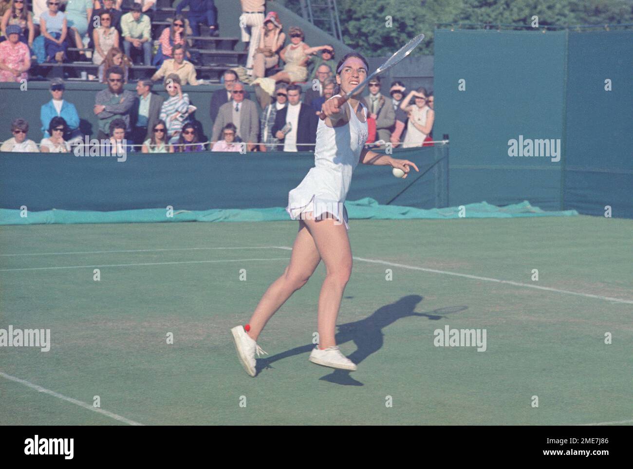 Julie Heldman of the U.S. is shown at Wimbledon, July 1971. (AP Photo ...