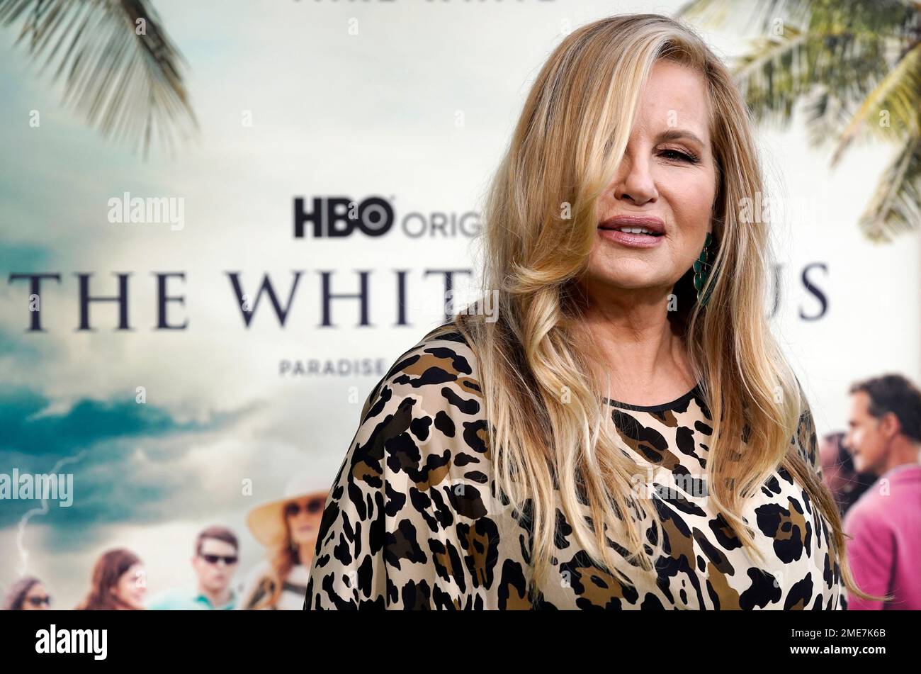 Jennifer Coolidge, a cast member in "The White Lotus," poses at the ...