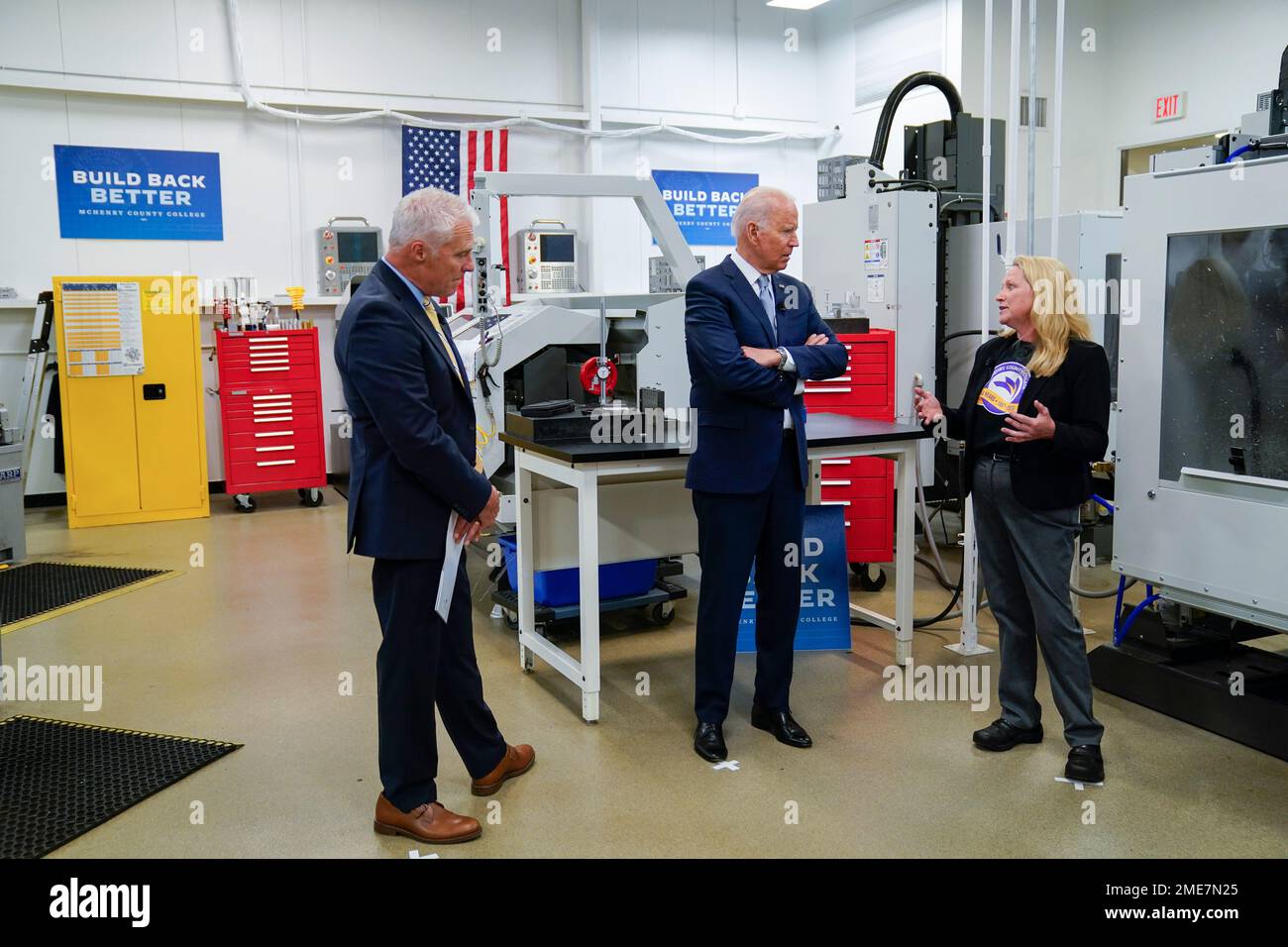 President of McHenry County College Clint Gabbard and President Joe ...