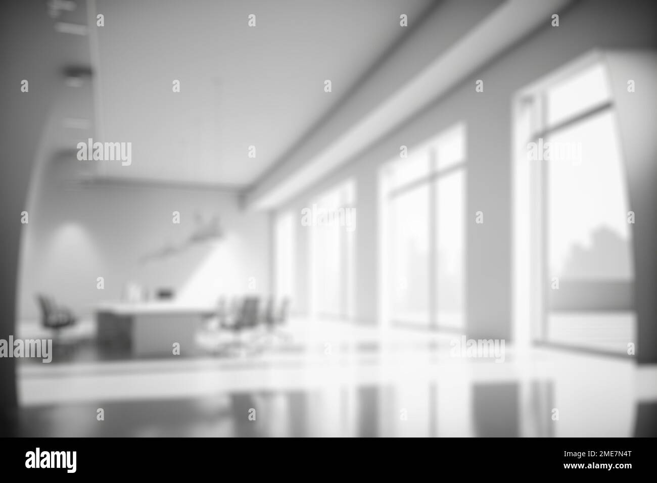Blur background of empty modern office background . Workspace interior ...