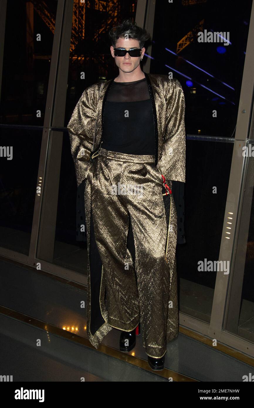 Raphael Say attending the Chmps Parisse Haute Couture Spring Summer ...