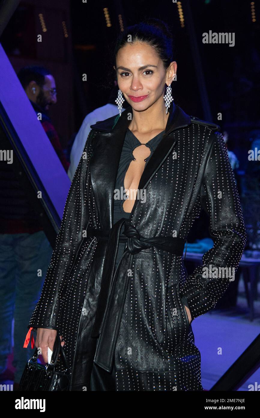 Hannah Romao attending the Chmps Parisse Haute Couture Spring Summer ...