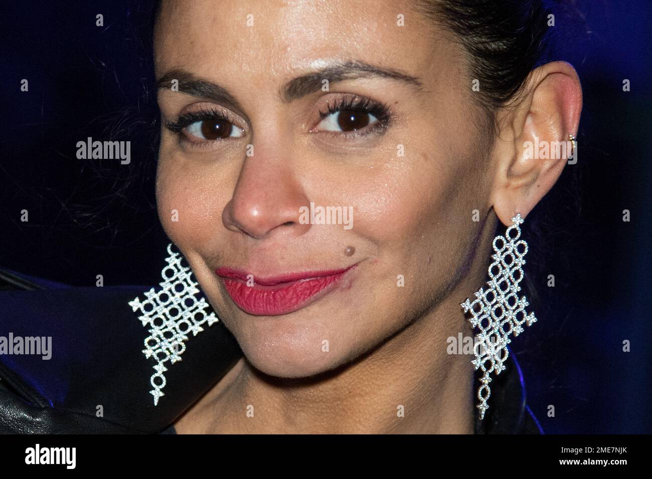 Hannah Romao attending the Chmps Parisse Haute Couture Spring Summer ...