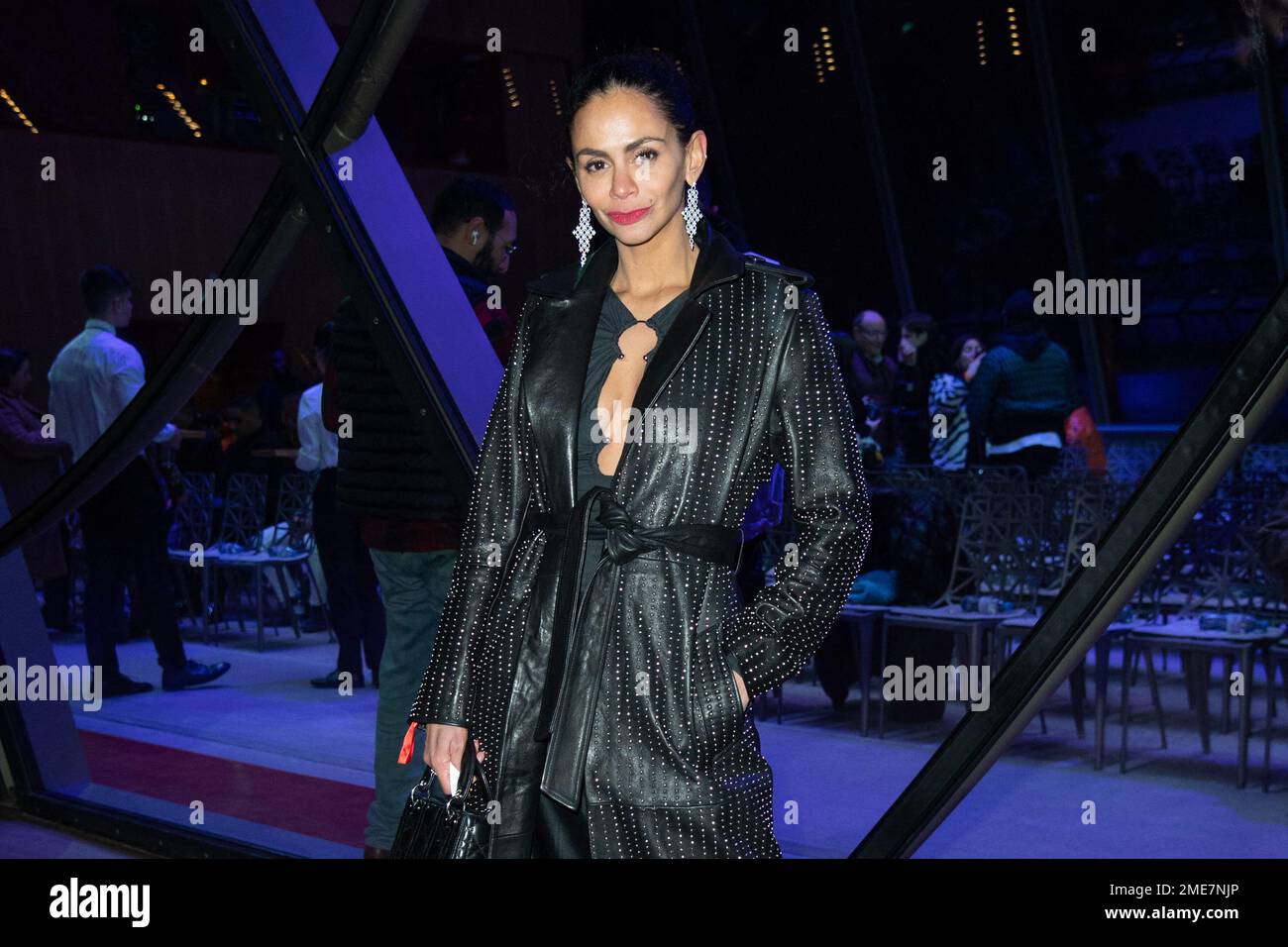 Hannah Romao attending the Chmps Parisse Haute Couture Spring Summer ...