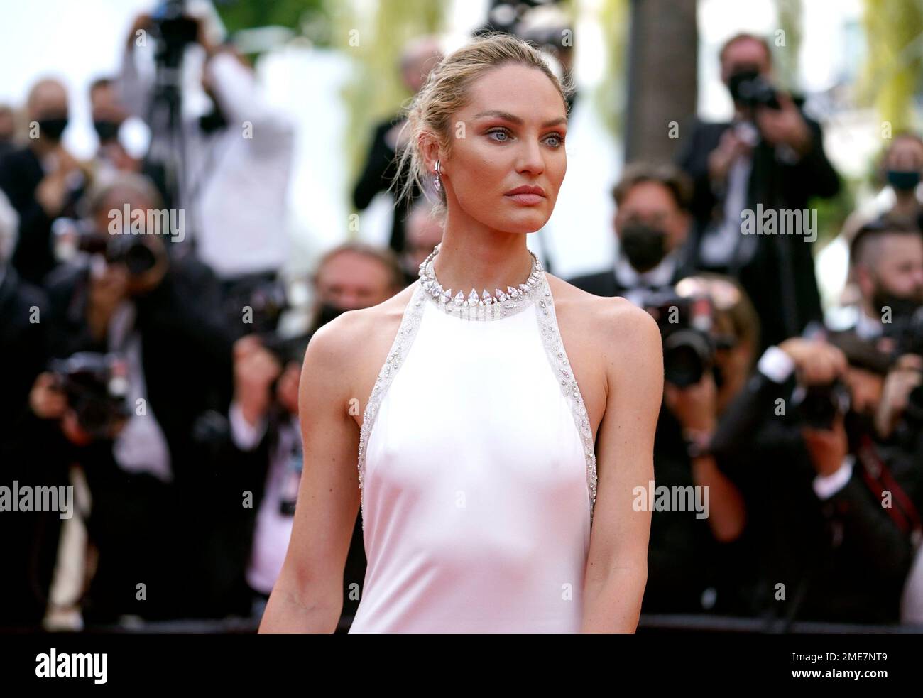 Candice Swanepoel poses for photographers upon arrival at the premiere ...