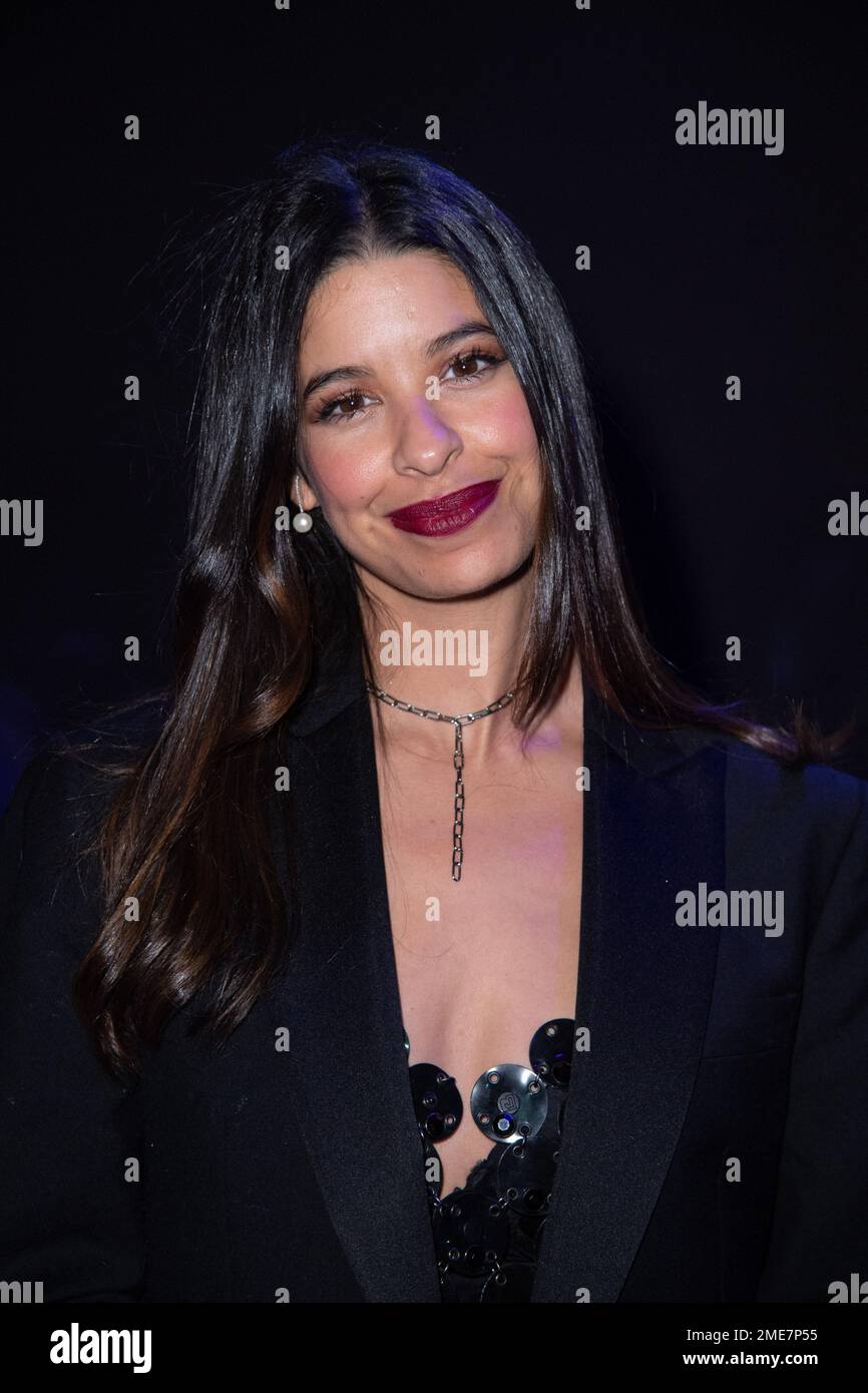 Alia Chergui attending the Chmps Parisse Haute Couture Spring Summer ...