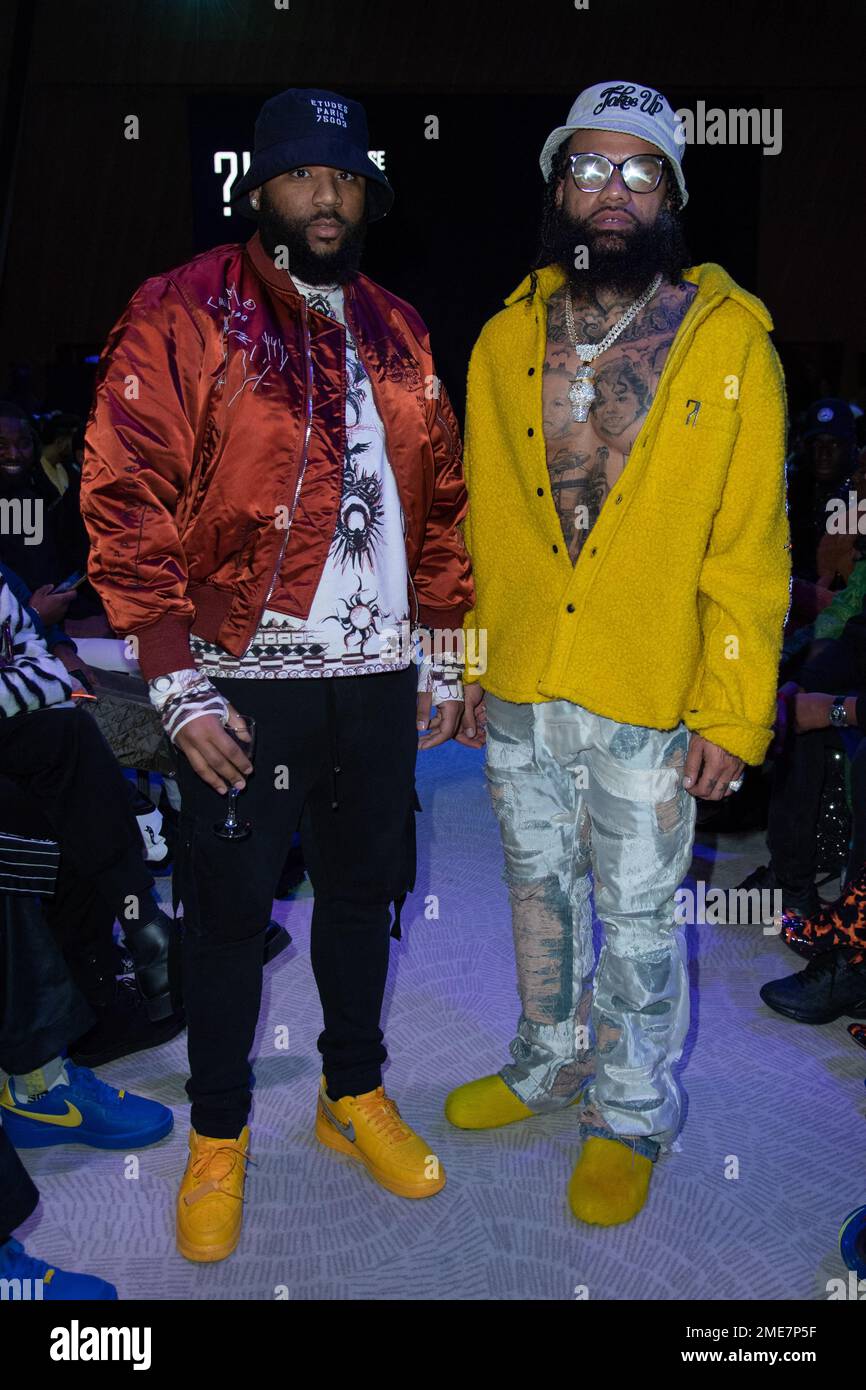 Wizard Kelly and Young LV attending the Chmps Parisse Haute Couture ...