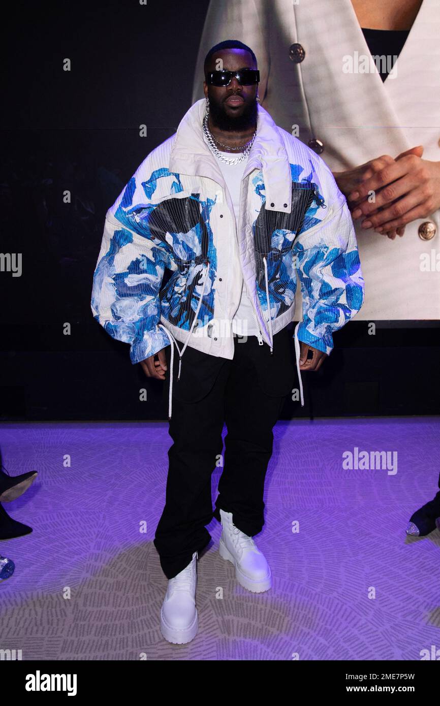 Isaiah Denzel attending the Chmps Parisse Haute Couture Spring Summer ...