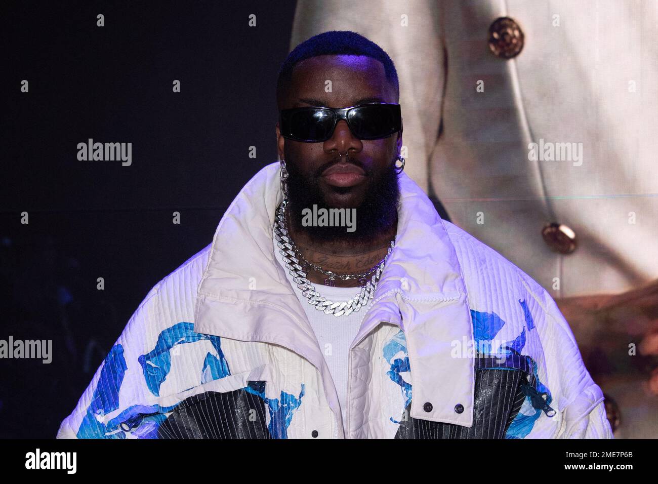 Isaiah Denzel attending the Chmps Parisse Haute Couture Spring Summer ...