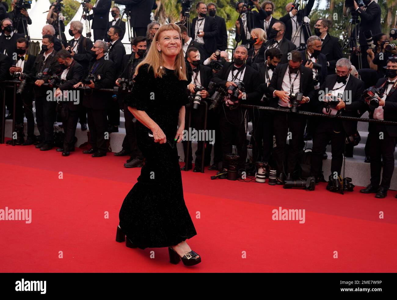 Andrea Arnold poses for photographers upon arrival at the premiere of ...