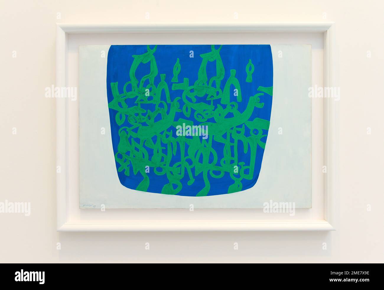 Venice, Italy - July 3, 2022: Contemporary paintings exhibited at the ...