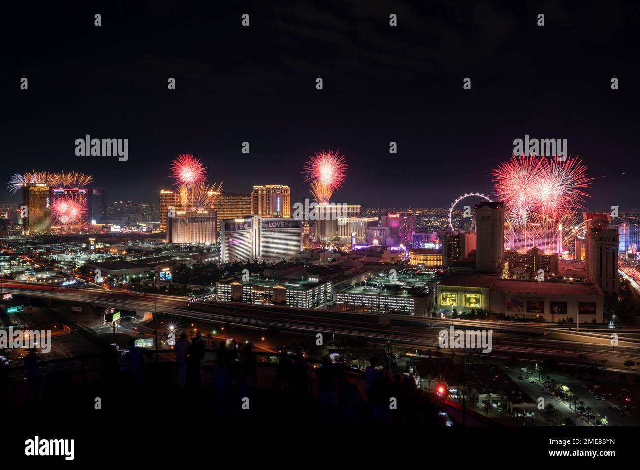 Fireworks explode over the Las Vegas Strip during a 4th of July ...