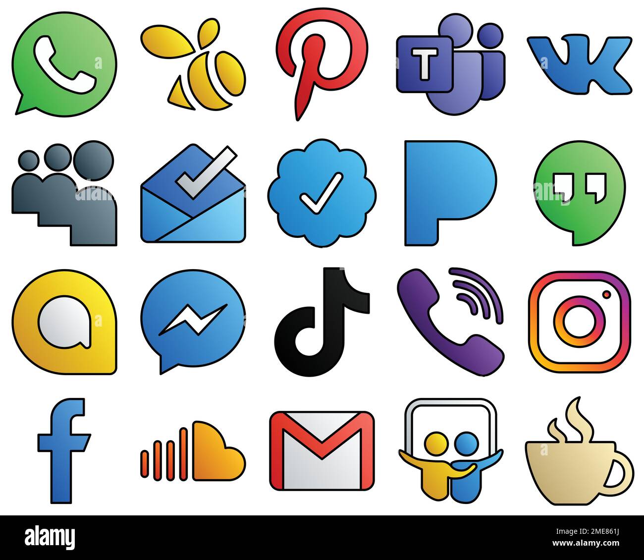 20 Customizable icons video. tiktok. twitter verified badge. fb and ...