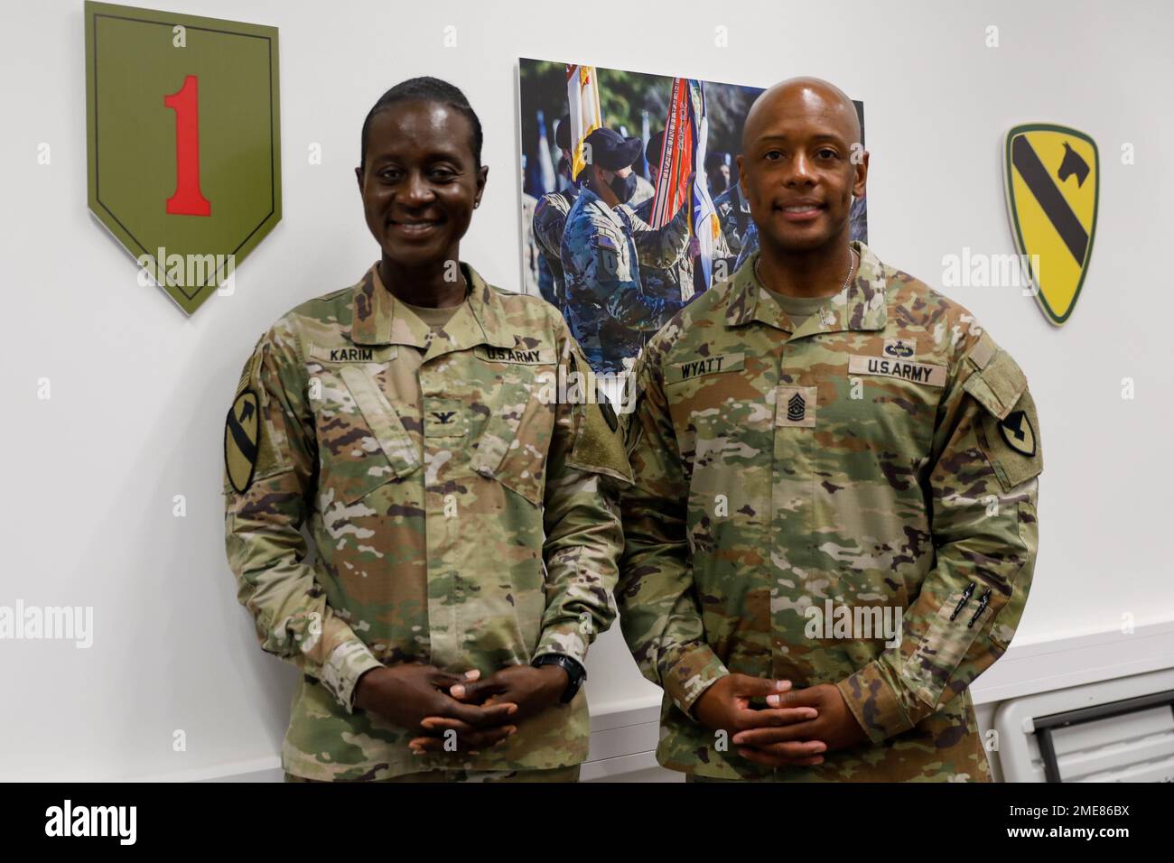 U.S. Army Col. Jennifer S. Karim, commander of the 407th Army Field ...