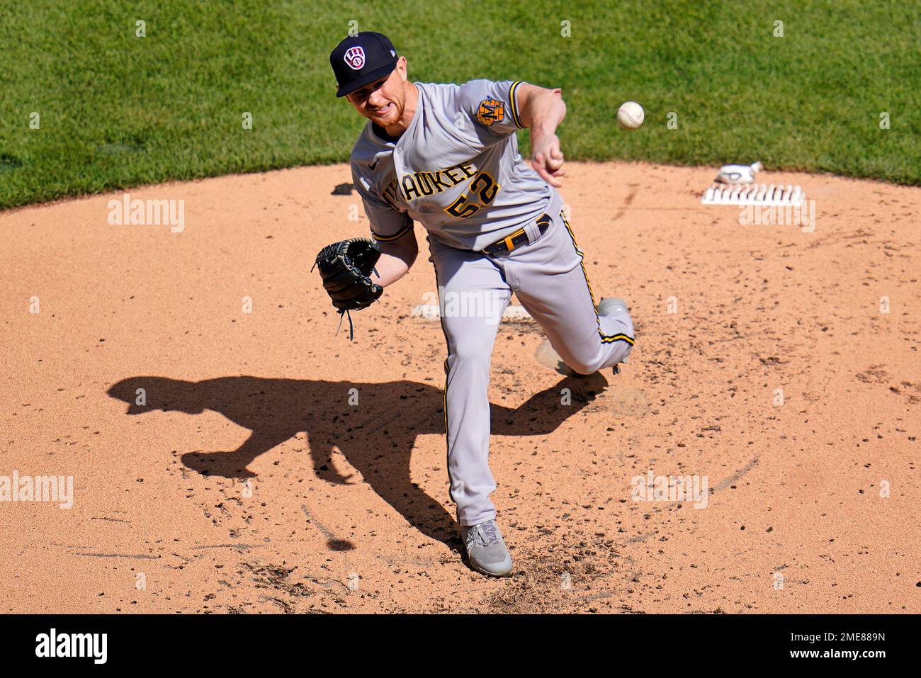 Pittsburgh Pirates relief pitcher Clay Holmes delivers during the first ...