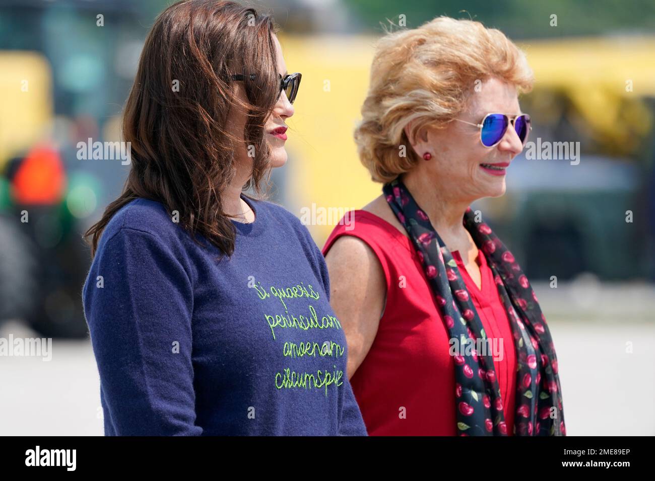 Sen. Debbie Stabenow, D-Mich., right, and Michigan Gov. Gretchen ...