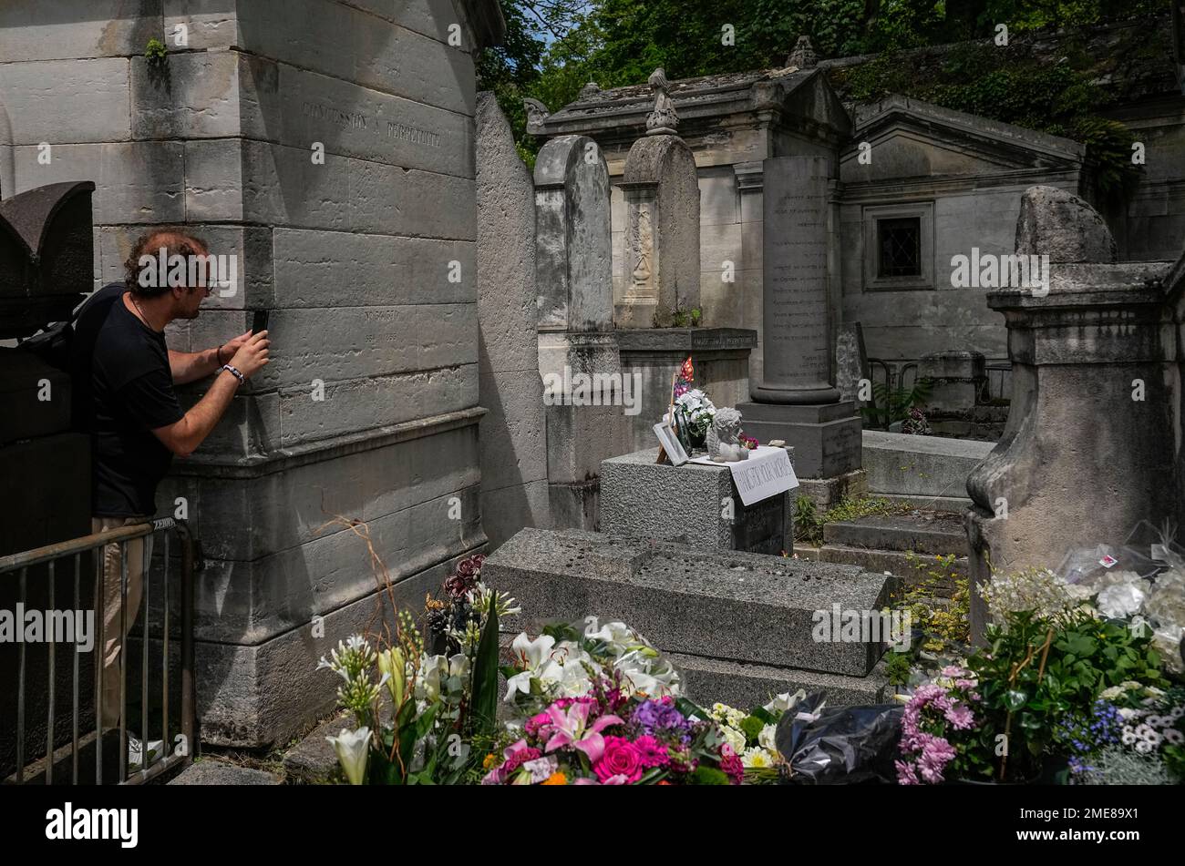 Didimi Sturua of Georgia takes a pictures with his cellphone of the ...