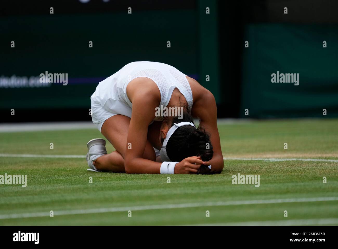 Britains Emma Raducanu Celebrates Winning The Womens Singles Third
