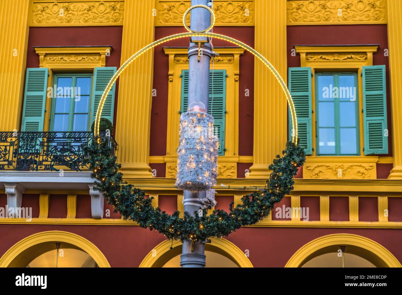 Colorful Illuminated Candle Christimas Holiday Decorations Street ...