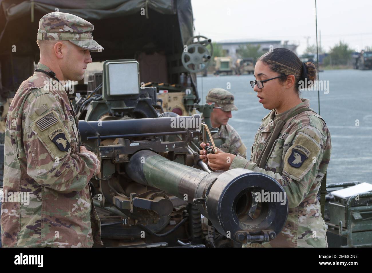 Sgt. Tatiana Malave, a cannoneer assigned to Alpha Battery, 1st Battalion, 320th Field Artillery ...