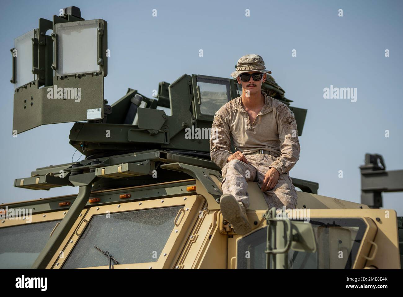 U.S. Marine Corps Lance Cpl. Joshua Battles, a motor transportation ...