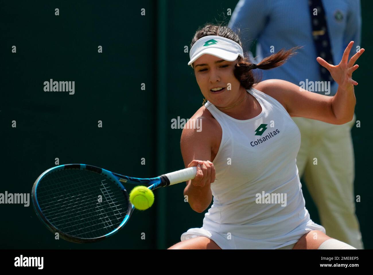 Colombia's Maria Camila Osorio Serrano plays a return to Belarus's ...