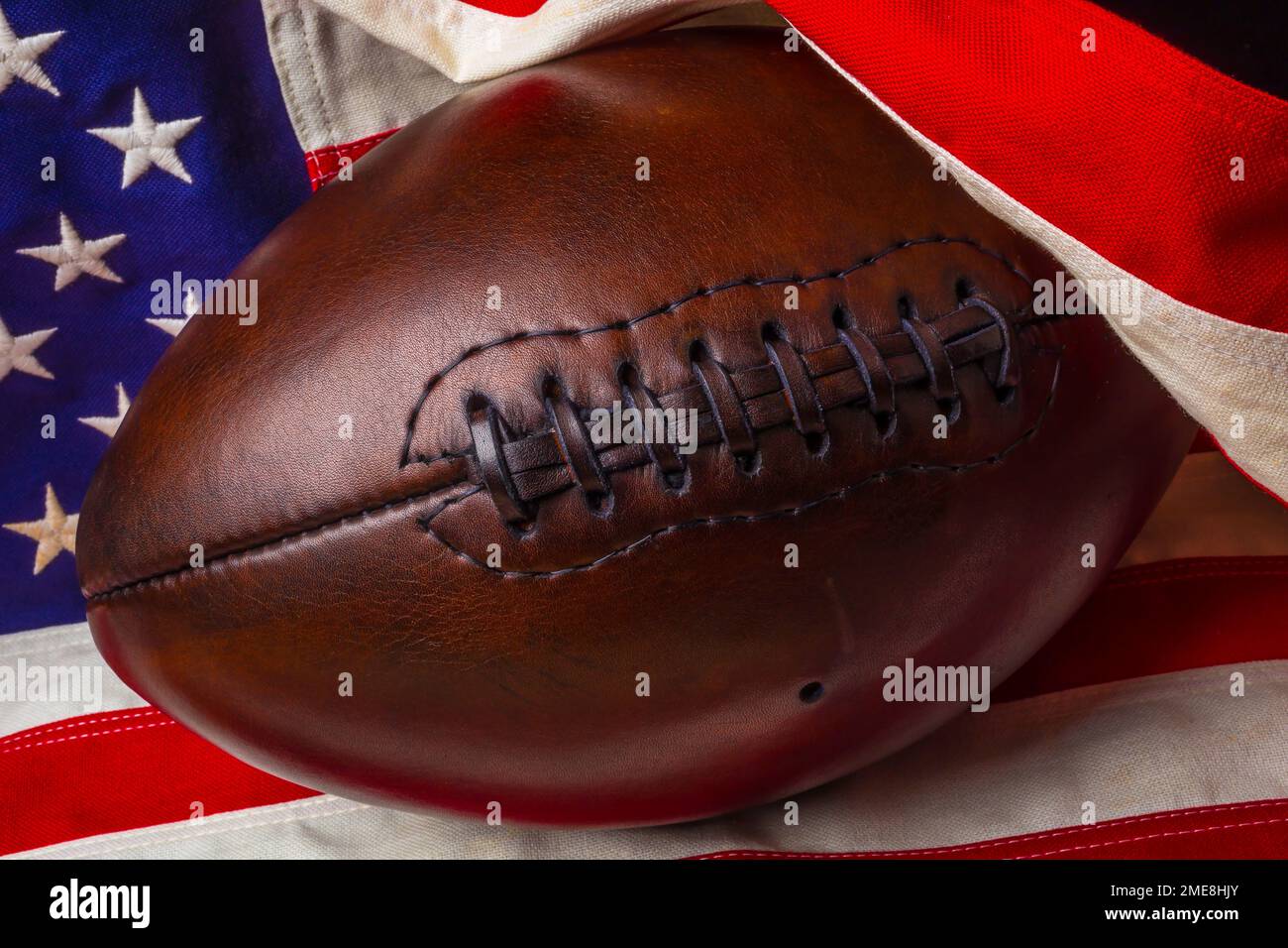 Flag Wrapped Football Stock Photo - Alamy