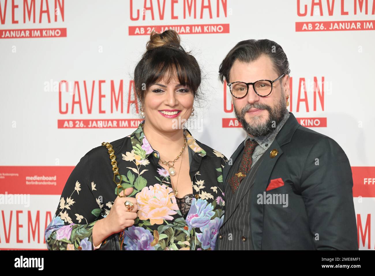 Munich, Germany. 23rd Jan, 2023. Actor Manuel Cortez and Saina ...