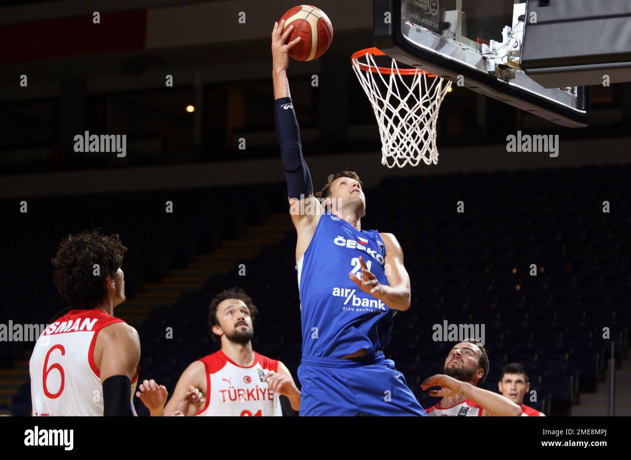 Czech Republic's Jan Vesely scores against Turkey during the second ...