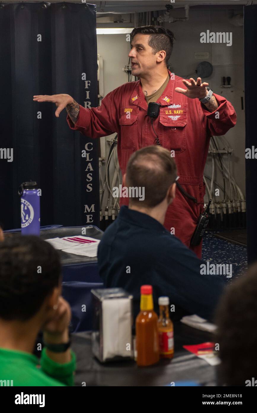 220815-N-UF592-1039 PHILIPPINE SEA (Aug. 15, 2022) Master Chief Damage ...