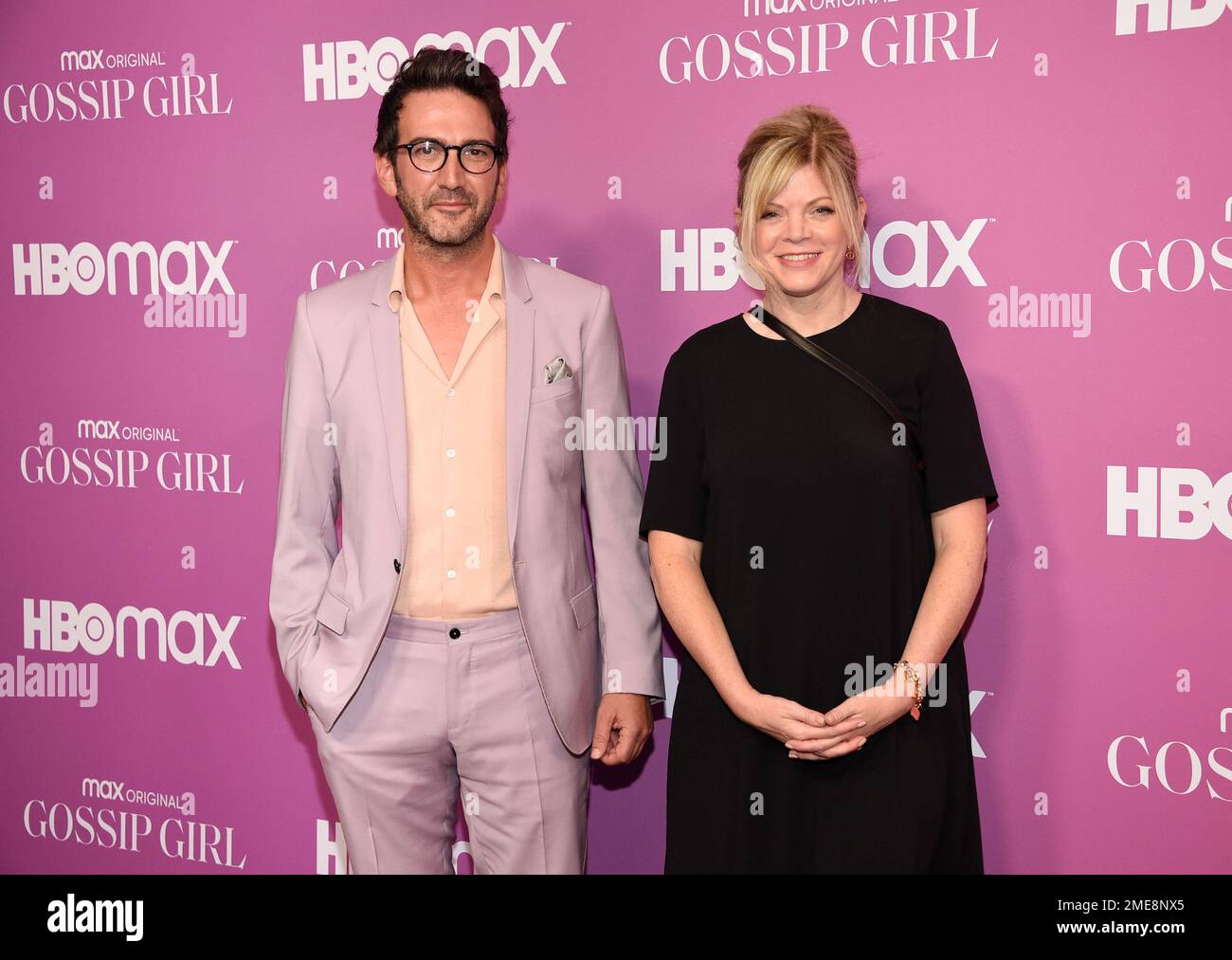 Executive producers Josh Shwartz, left, and Stephanie Savage attend the ...
