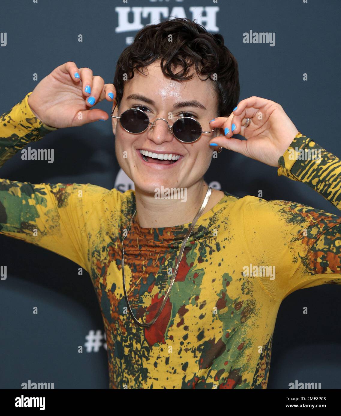 Park City, USA. 23rd Jan, 2023. Lio Mehiel arriving at the “Mutt ...