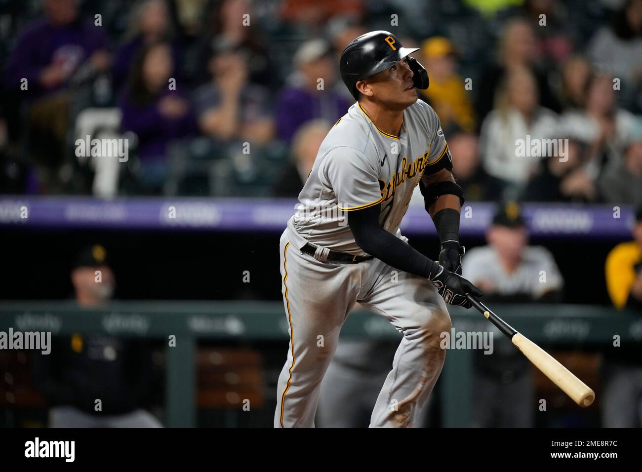 Pittsburgh Pirates third baseman Phillip Evans (24) in the eighth ...