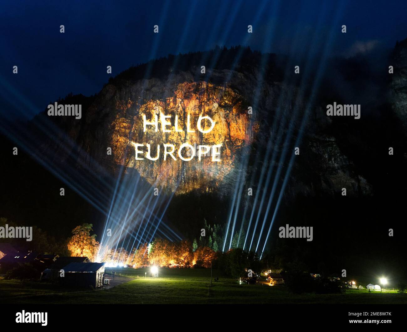 IMAGE DISTRIBUTED FOR GENESIS MOTOR EUROPE - Images are projected over ...