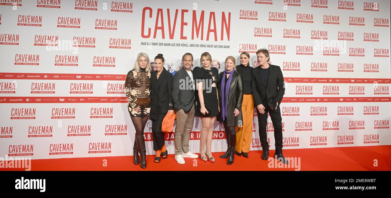 Munich, Germany. 23rd Jan, 2023. Director Laura Lackmann (l-r), actors ...