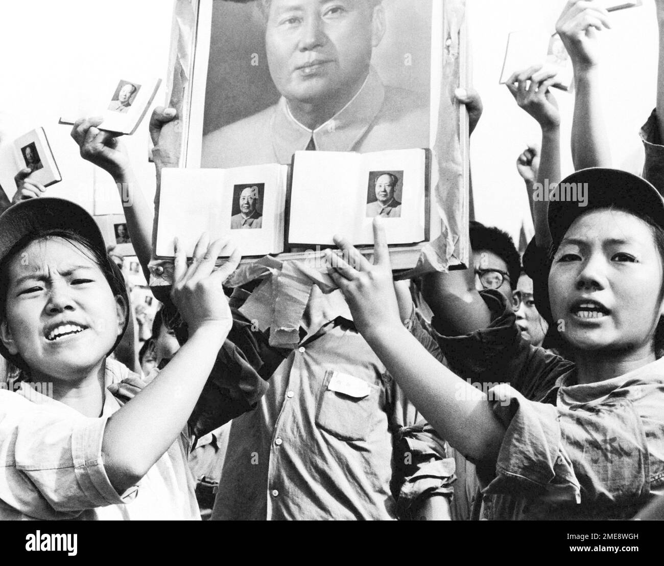 In this Sept. 14, 1966, file photo, portraits of Mao Zedong, Chairman ...