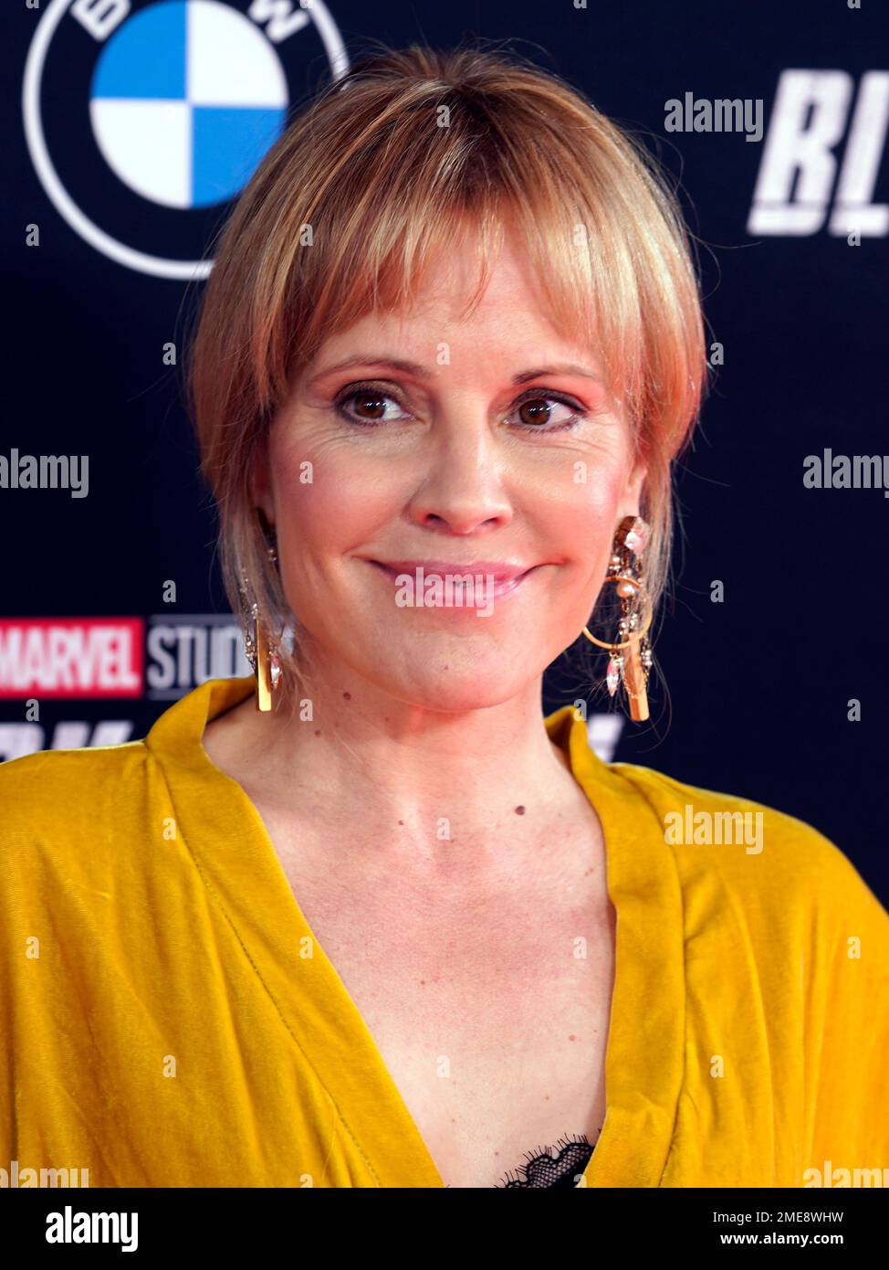 Actress Emma Caulfield poses before a fan screening of the new Marvel ...