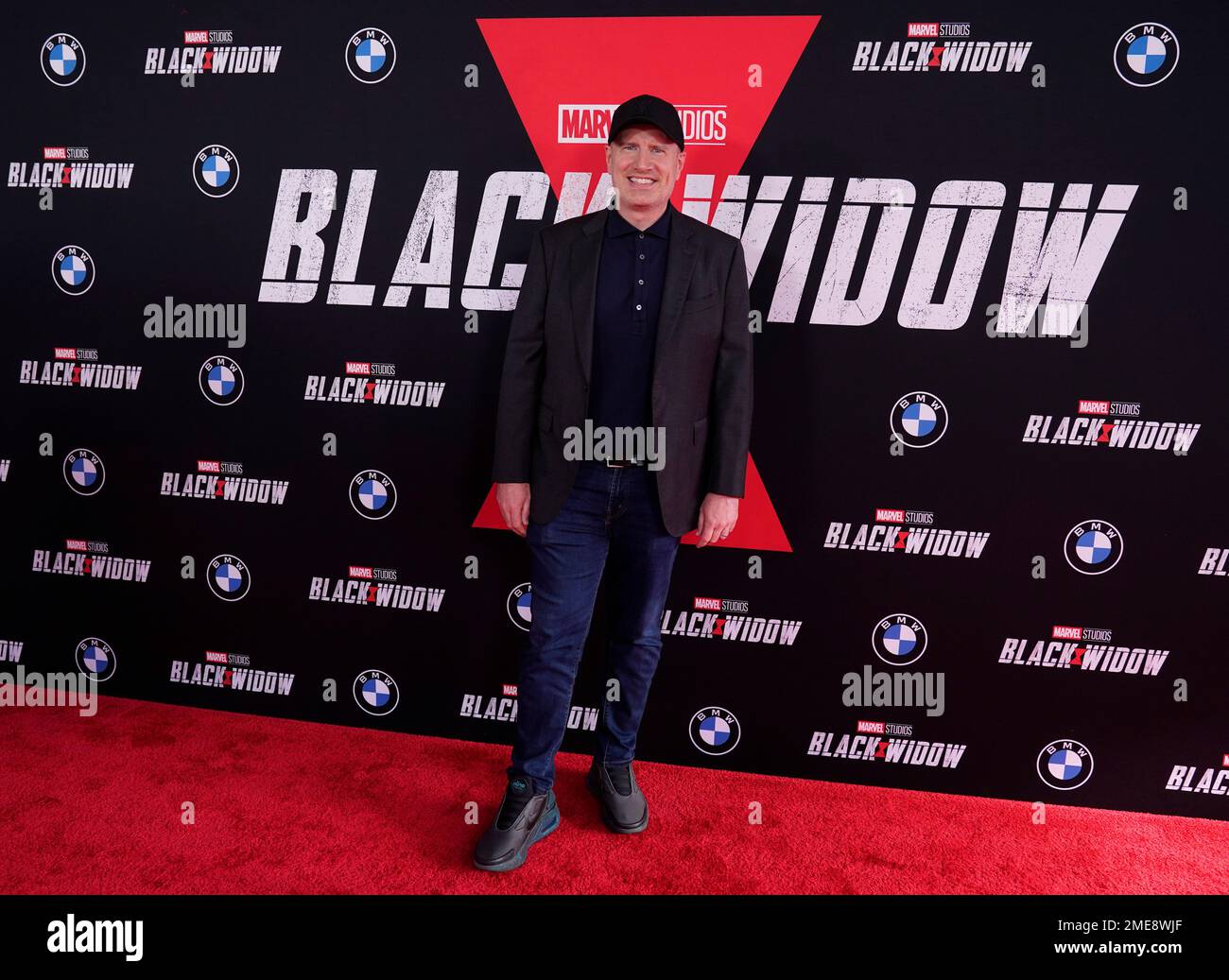 Marvel Studios chief creative officer and president Kevin Feige poses ...