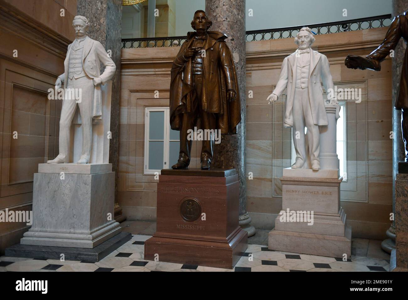 FILE - In this June 11, 2020, file photo a statue of Jefferson Davis of ...