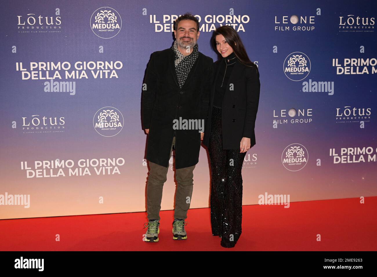 Rome, Italy. 23rd Jan, 2023. Andrea Perrone (l) and Eva Cera (r) attend ...