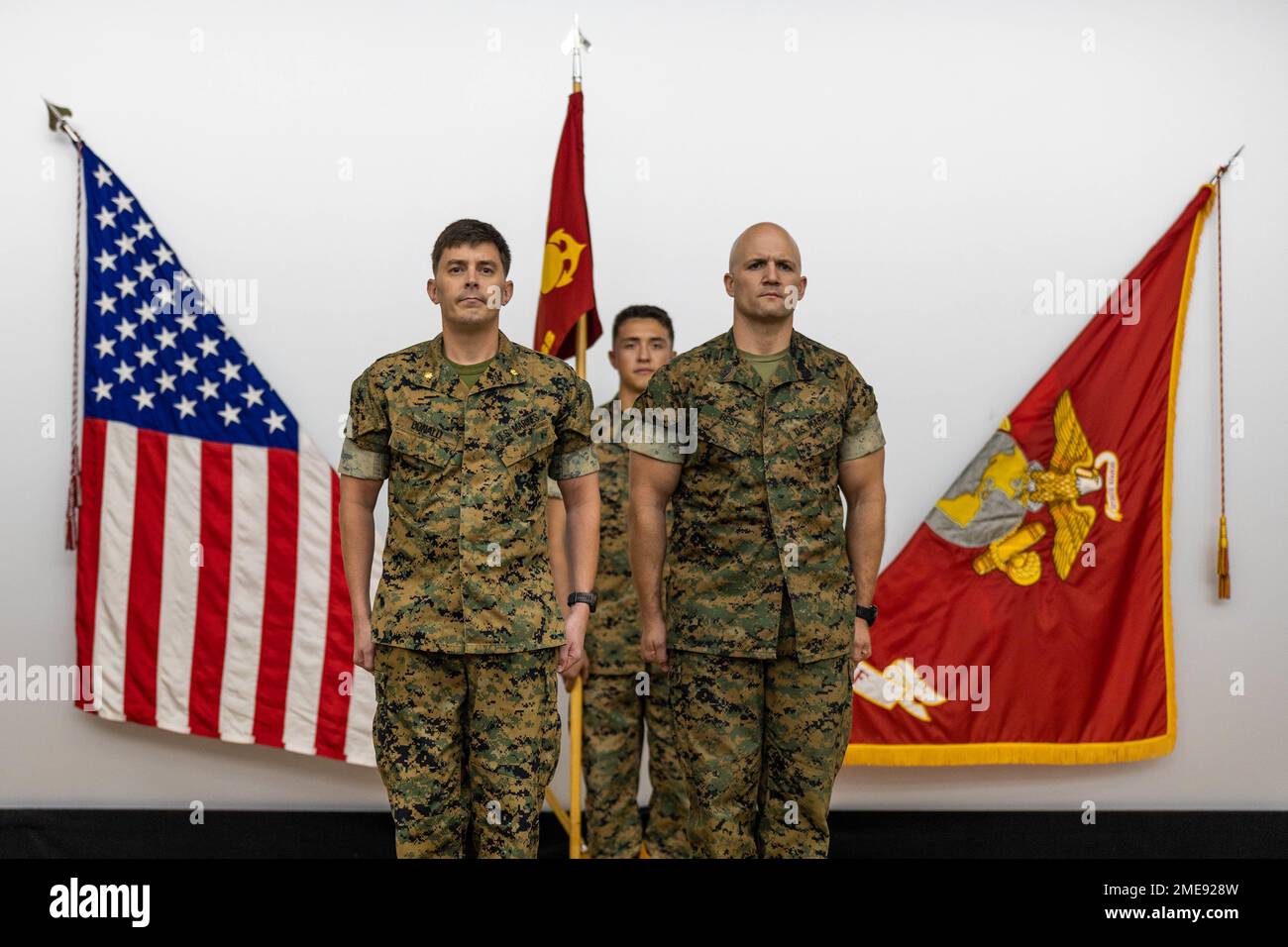 U.S. Marine Corps Maj. Lance Donald, the company commander of ...